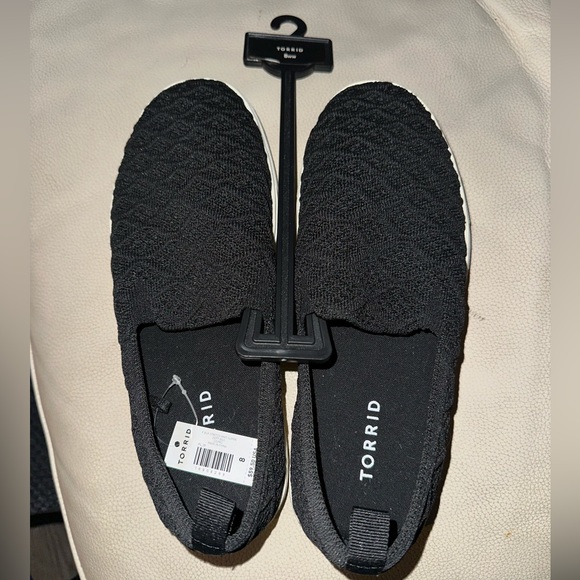 torrid | Shoes | Torrid Black Stretch Knit Slipon | Poshmark
